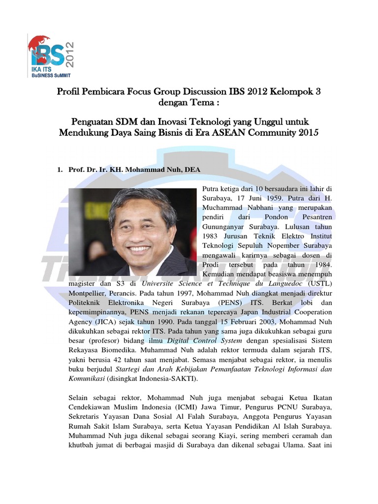 Profil Pembicara | PDF | Ilmu Sosial