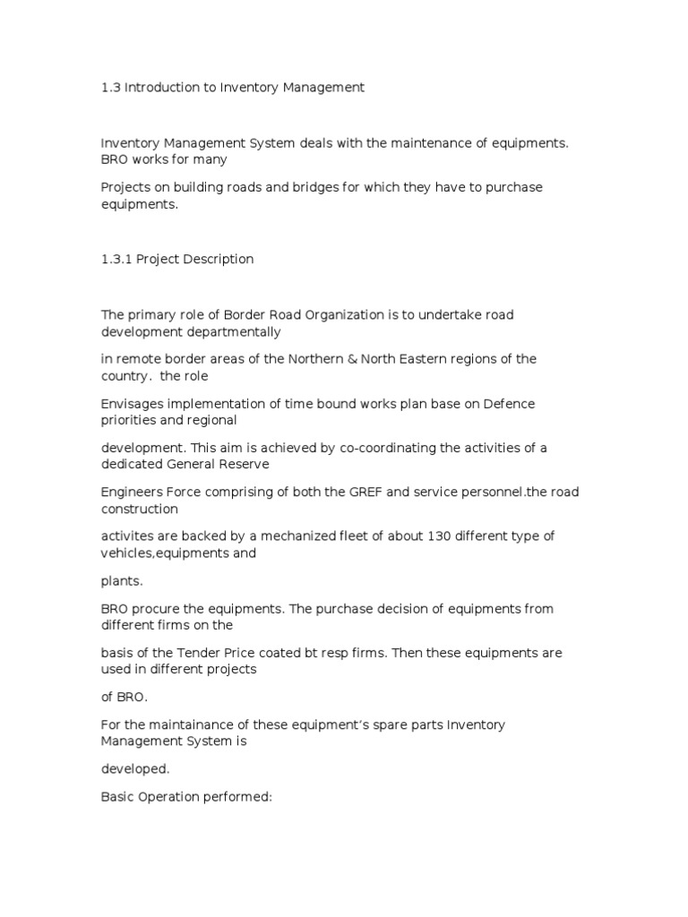 Inventory Management | PDF | Feasibility Study | Usability