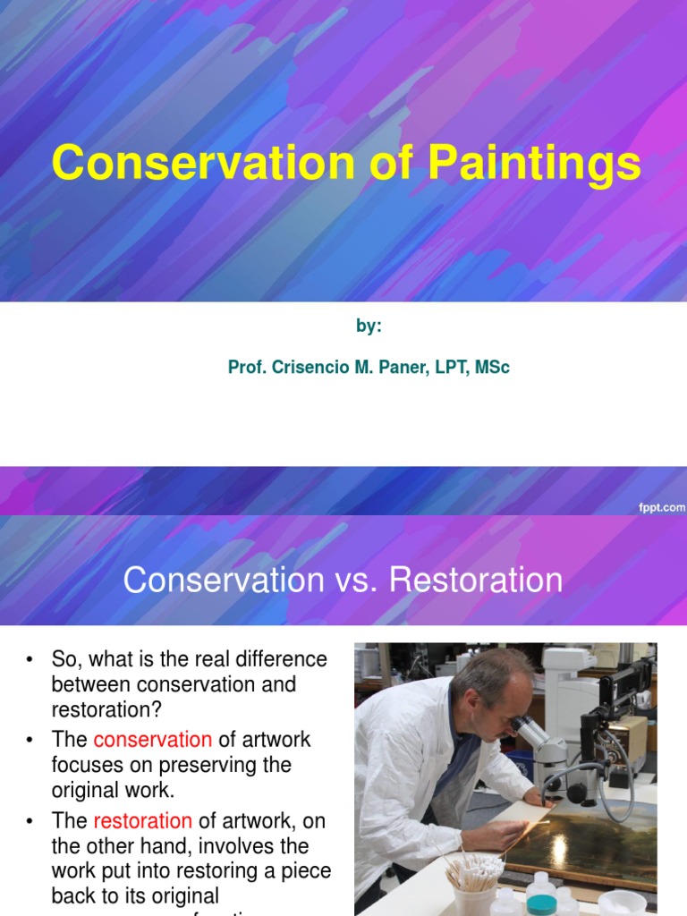 Conservation of Paintings | PDF | Acrylic Paint | Paint