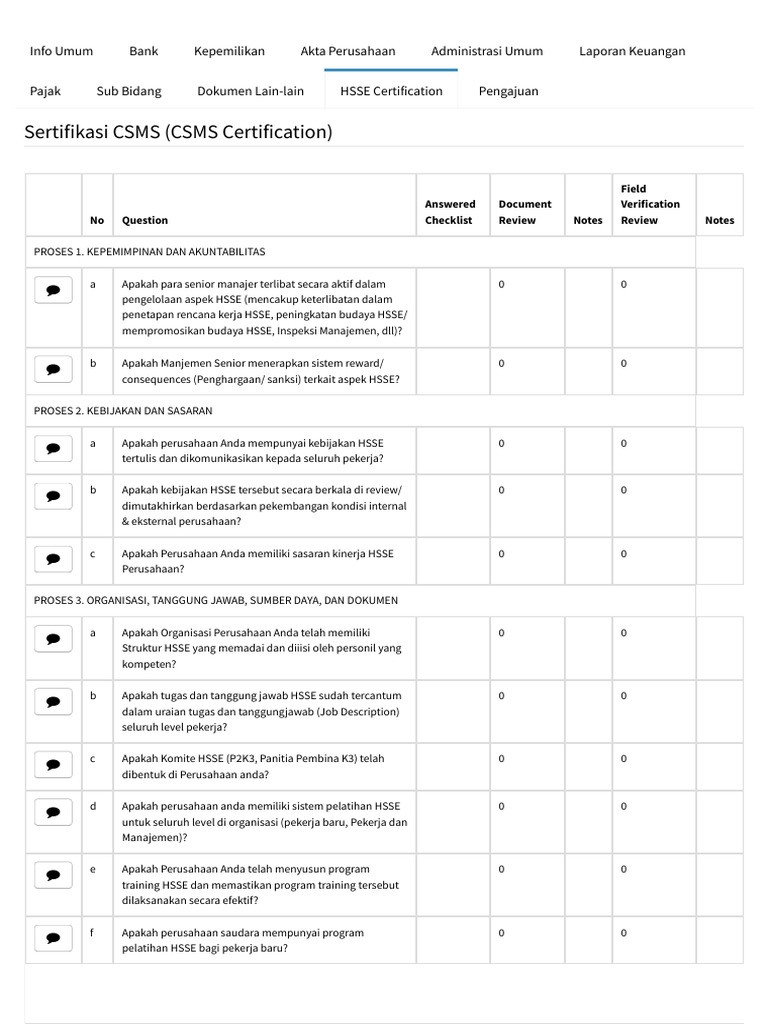 Kuisionair CSMS Pertamina | PDF