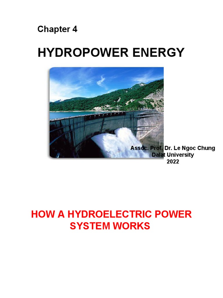 Chapter 4. Hydropower | PDF | Dam | Hydroelectricity
