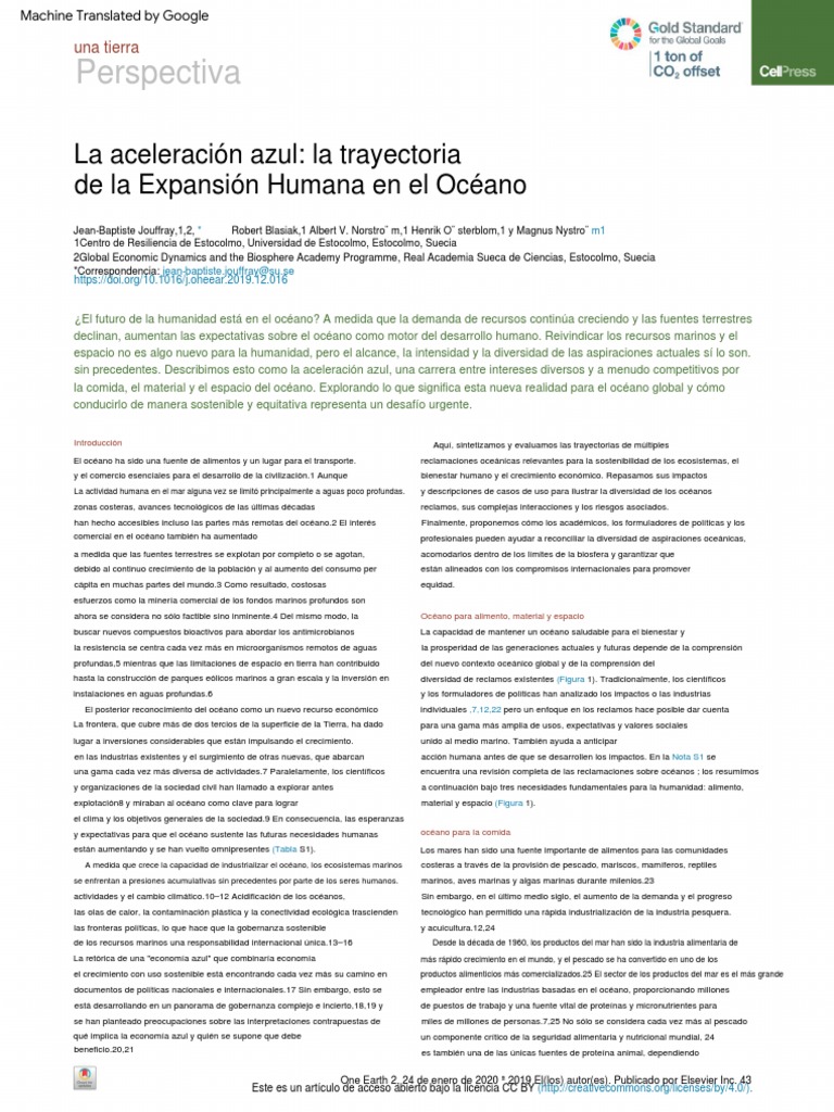 The Blue Acceleration | PDF | Mar | Minería