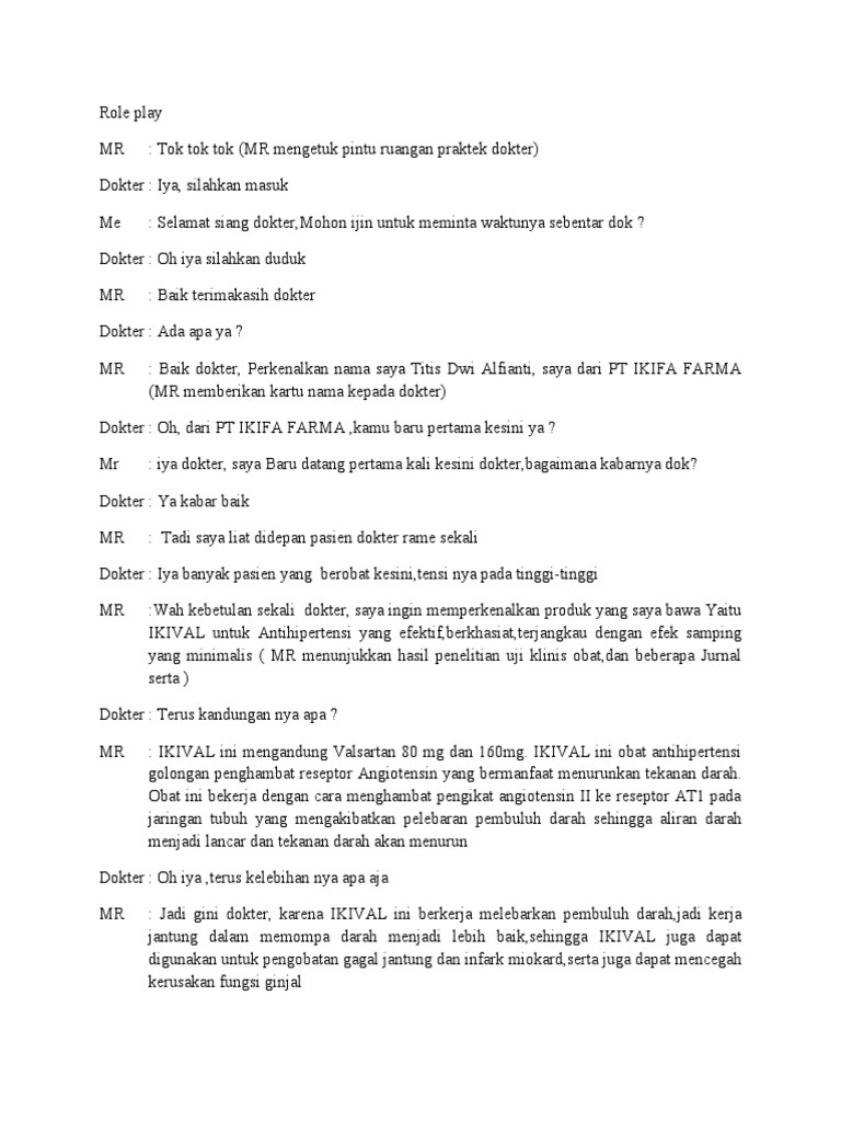 Role Play - Titis Dwi Alfianti | PDF