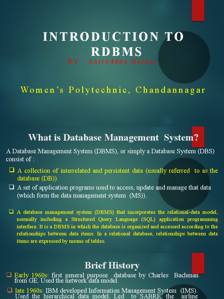 Unit01 Database System Concept And Data Modeling Pdf Databases Relational Database