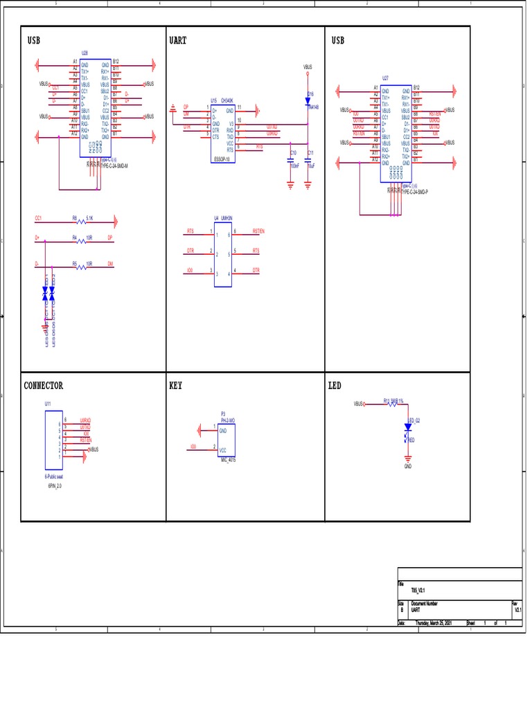 USB Uart USB: D+ D-D - D+ CC1 | PDF