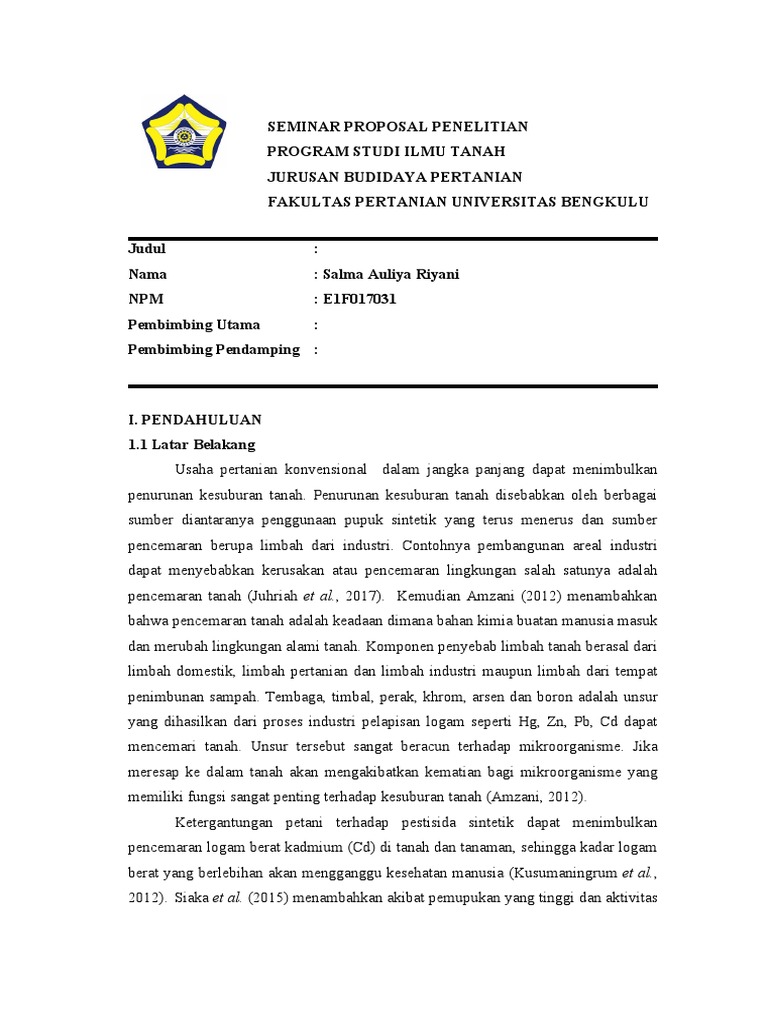 Salma Auliya Riyani (Usulan Proposal Penelitian) | PDF