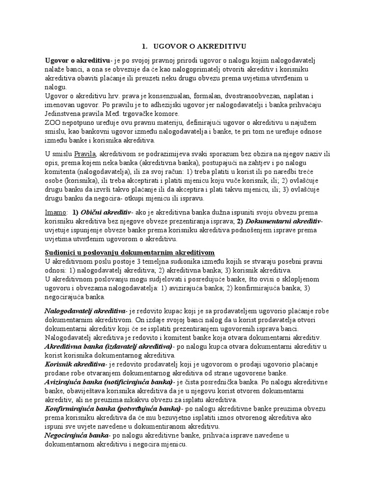 Trgovacko UGOVORI | PDF