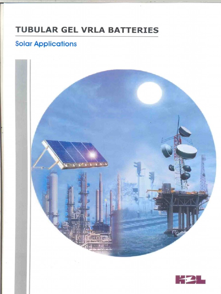 Tubular Gel VRLA Batteries Solar Applications | PDF