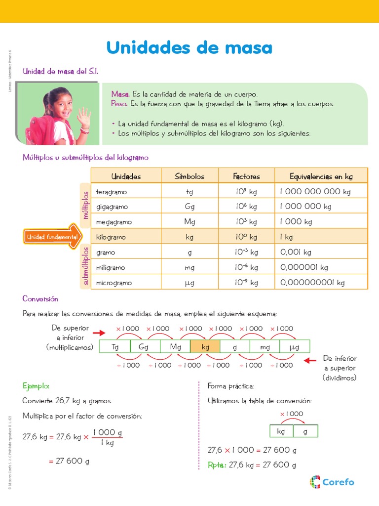 Unidades de Masa | PDF | Kilogramo | Masa