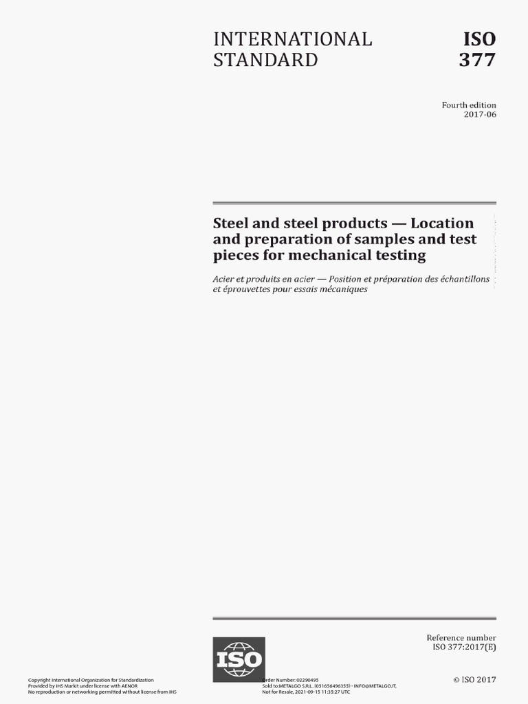 Iso 377-2017 | PDF | Business Law | Private Law