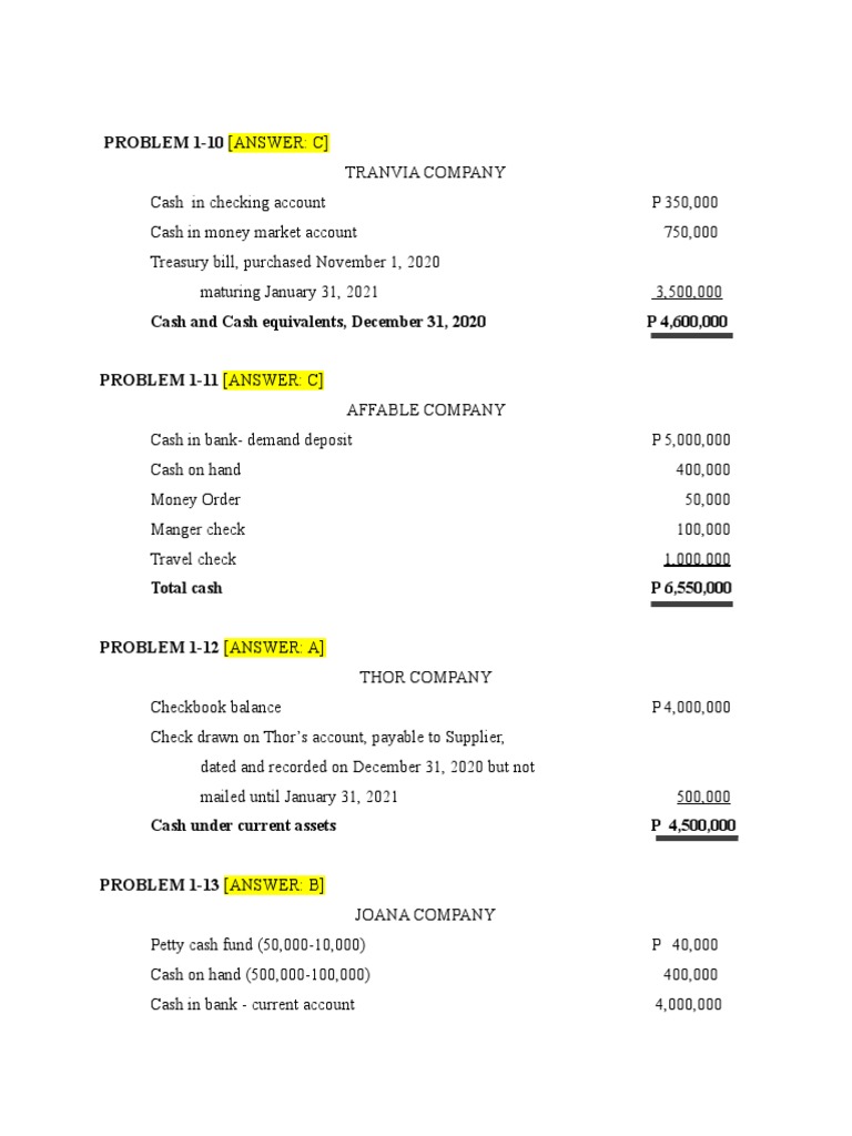 Intacc 1 | PDF | Cheque | Cash