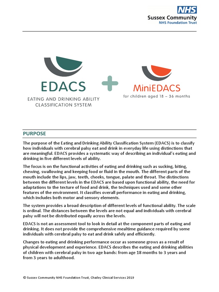 Edacs Plus Mini Edacs 3112022 | PDF | Caregiver | Foods