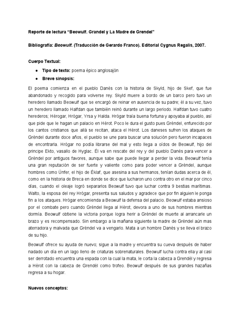 Beowulf | PDF | Beowulf