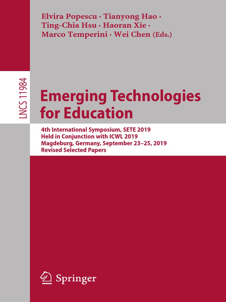 Emerging Technologies For Education | PDF | Educational Technology ...