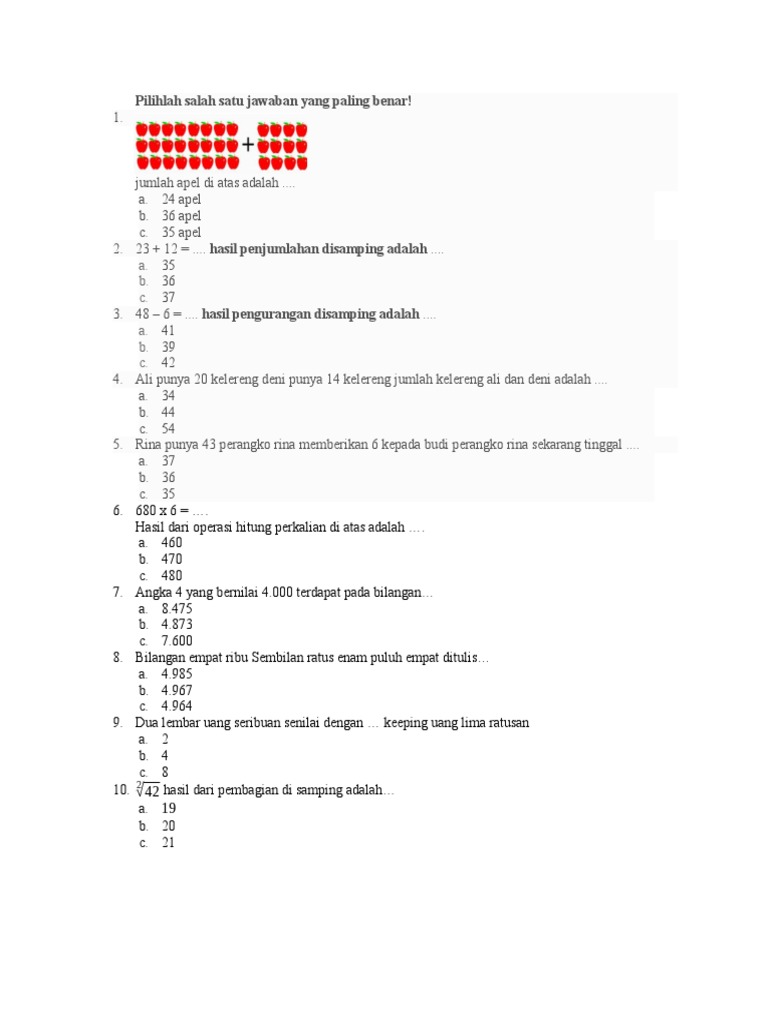 A. 24 Apel B. 36 Apel C. 35 Apel 35 36 37 41 39 42 A. 34 B. 44 C. 54 A ...