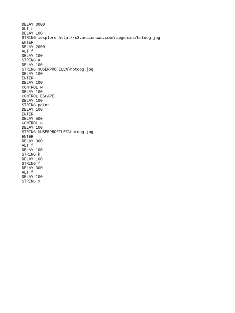 Ducky Script | PDF Ducky Script | PDF