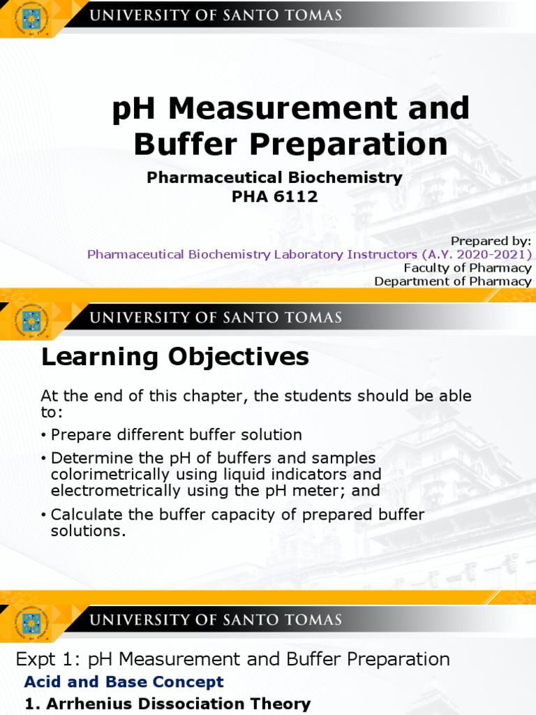 pH Measurement and Buffer Preparation Guide | PDF | Buffer Solution | Ph
