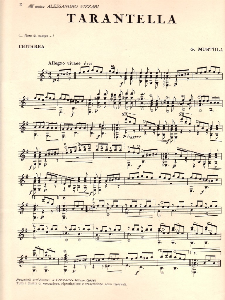 MURTULA_Giovanni,_Tarantella_1936 | PDF