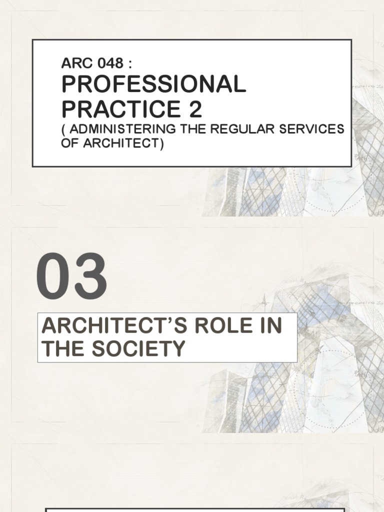PROF PRAC 02 MODULE 3 and 4 1 | PDF | Architect | Design