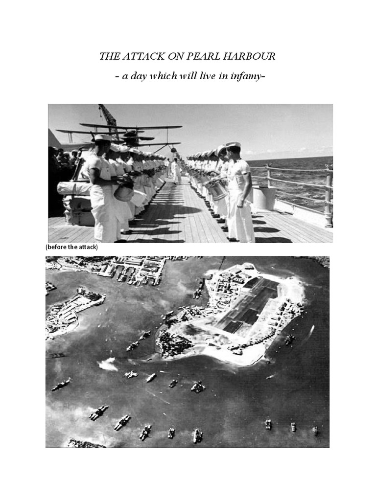 Pearl Harbor Attack - History Rough Draft | PDF | Attack On Pearl ...