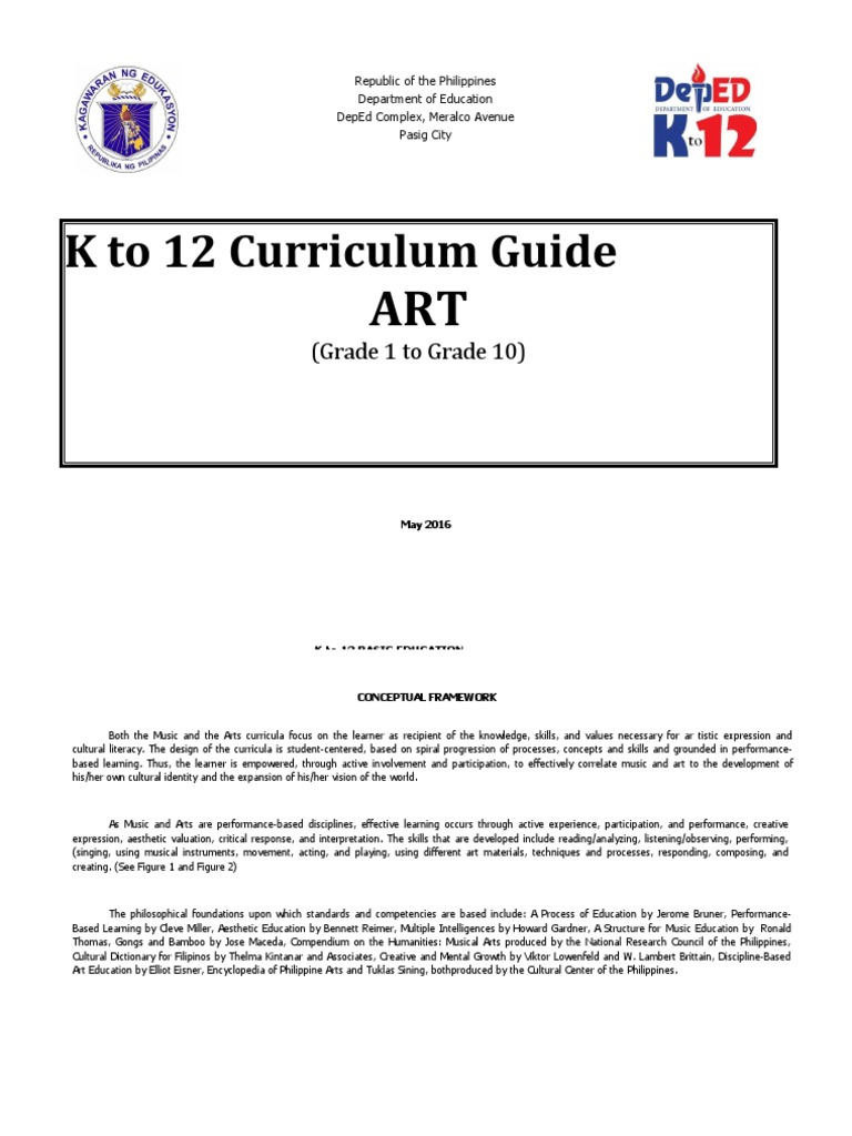 Arts Curriculum Guide | Download Free PDF | Printmaking | Curriculum