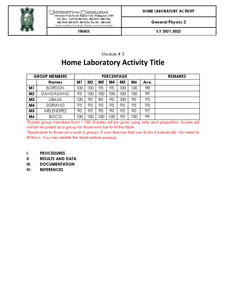 Group Activity Evaluation Form | PDF