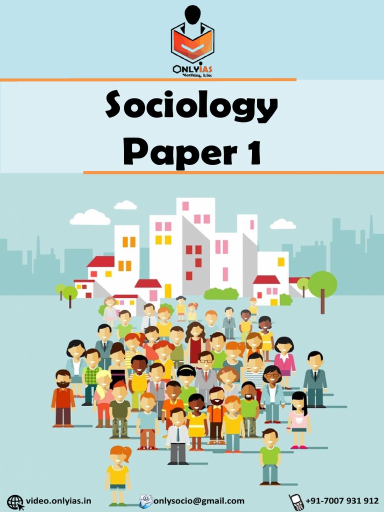 ONLY IAS Sociology Paper 01 | PDF | Sociology | Social Sciences