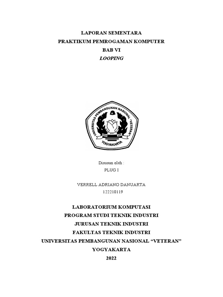 Praktikum Pemrograman: Looping dan Aplikasi | PDF
