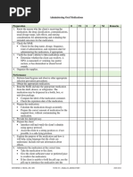 Checklist For Administering Oral Medication Steps Rationale | PDF ...