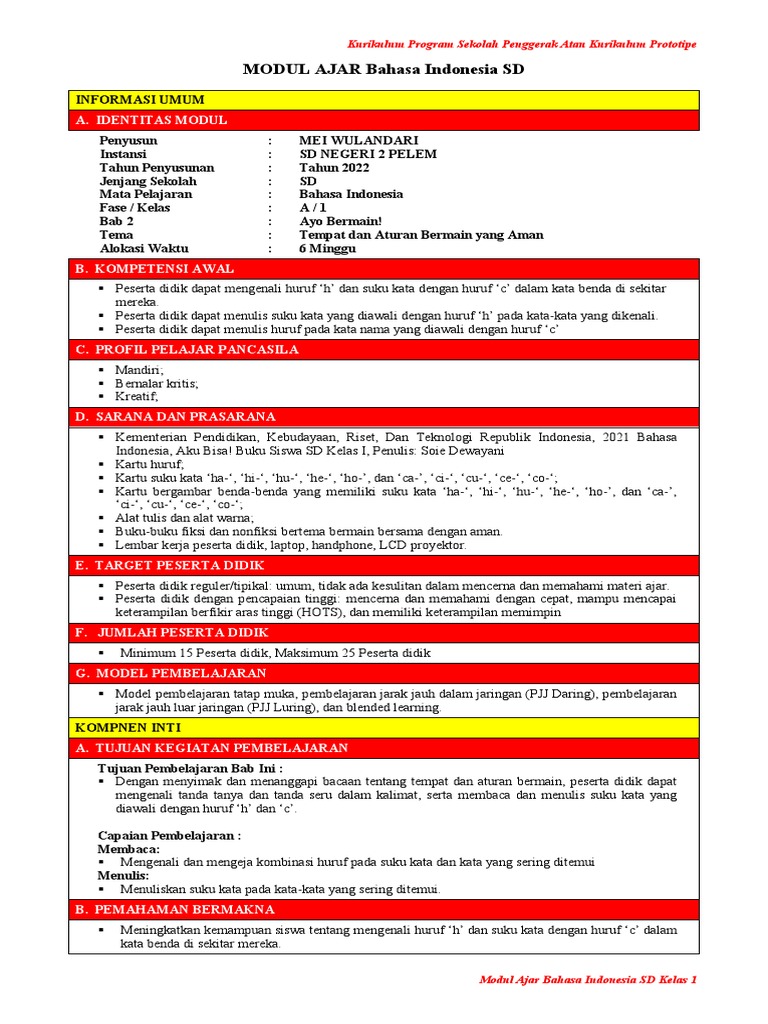 Modul Ajar BAB 2 | PDF | Kajian Bahasa Asing