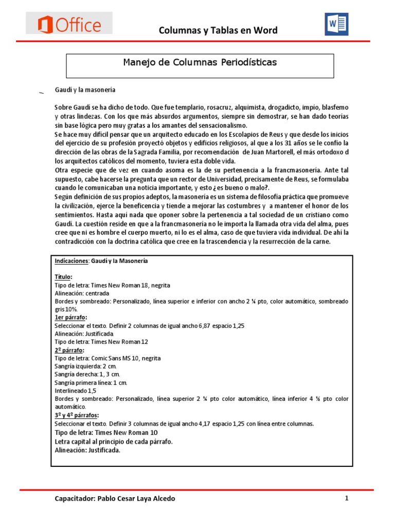 Ejercicios Columnas Tablas | PDF | Panda gigante