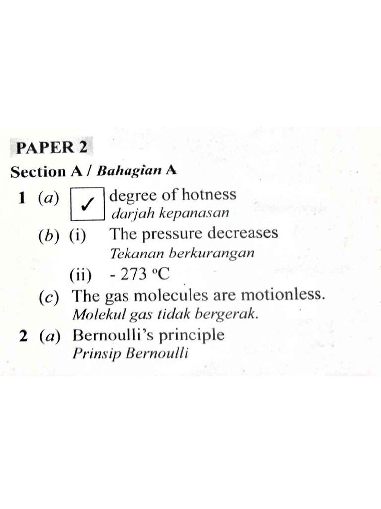 2017 SPM Physics K2 Jawapan | PDF