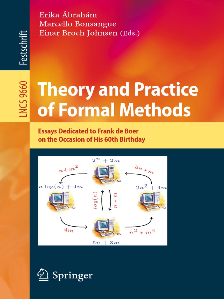Theory and Practice of Formal Methods: Erika Ábrahám Marcello Bonsangue ...