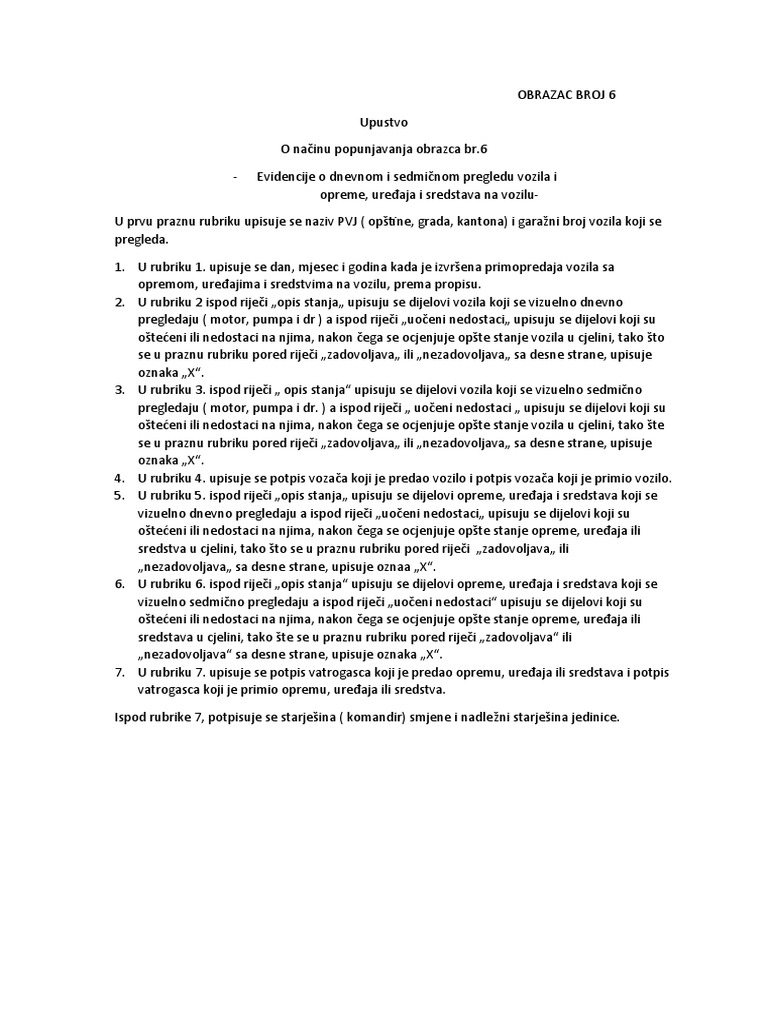 OBRAZAC BROJ 6 Albina | PDF