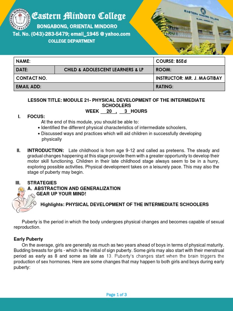 Module 21 | PDF | Puberty | Adolescence
