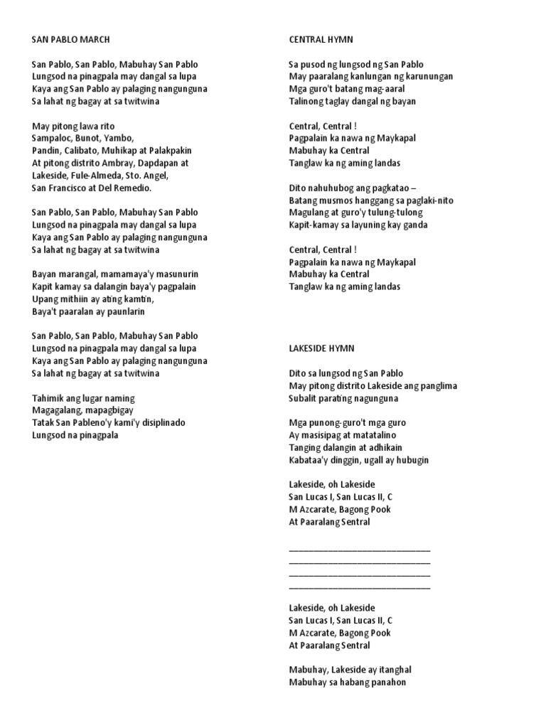 LYRICS | PDF