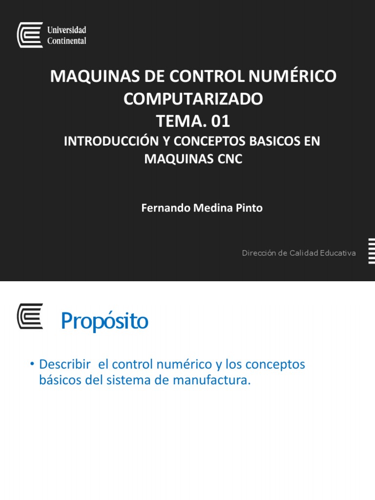 Semana 1. Introduccion CNC | PDF | Control numerico | Sector secundario de la economía