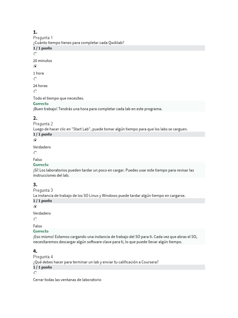 Guía de Uso de Qwiklabs en Coursera | PDF | Crecimiento personal y profesional | Tecnología