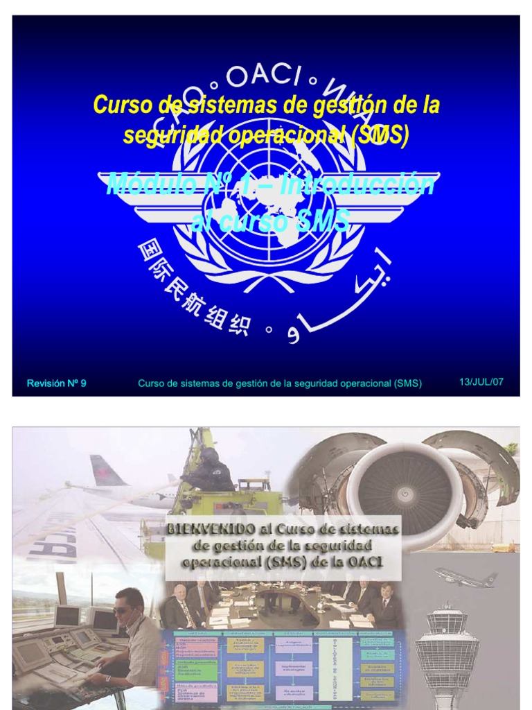 OACI SMS Módulo 01 - Introducción Curso SMS - 2007-9 (SP) | PDF