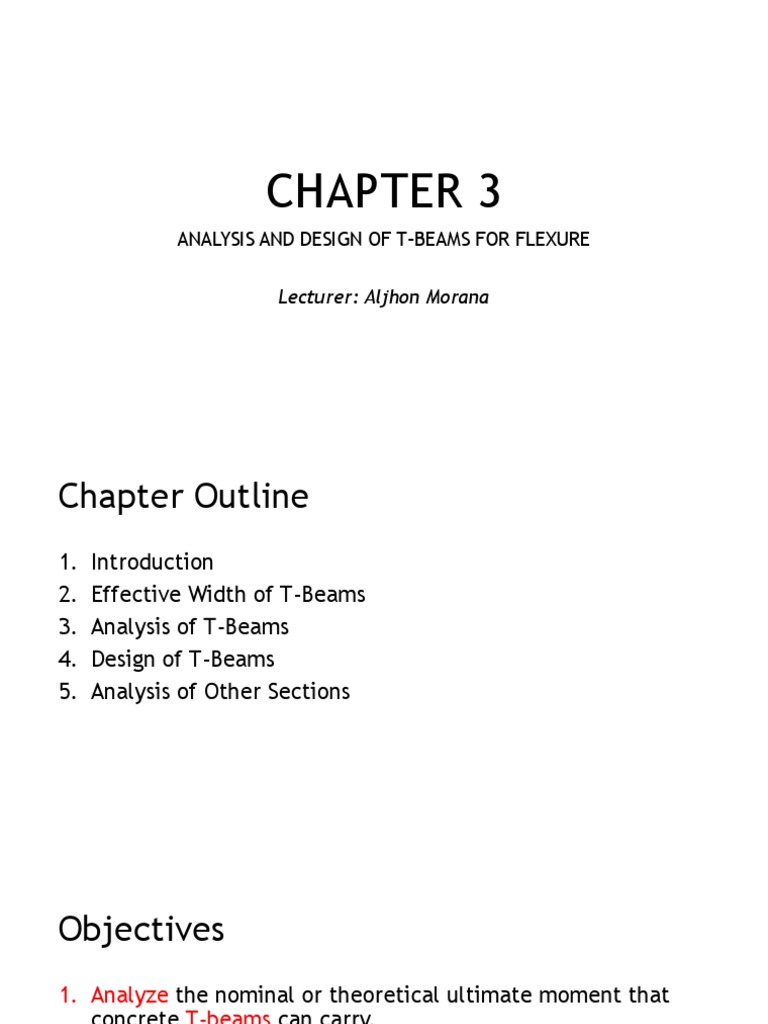 T-Beam Flexure Design Guide | PDF | Bending | Beam (Structure)
