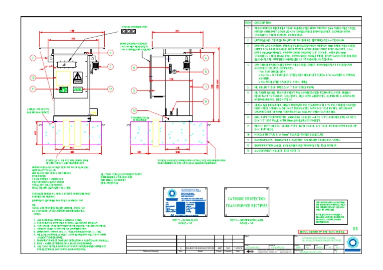 DD-RHQ1501-021-1001 S3 Transformer Rectifier Outline-A2 Layout | PDF
