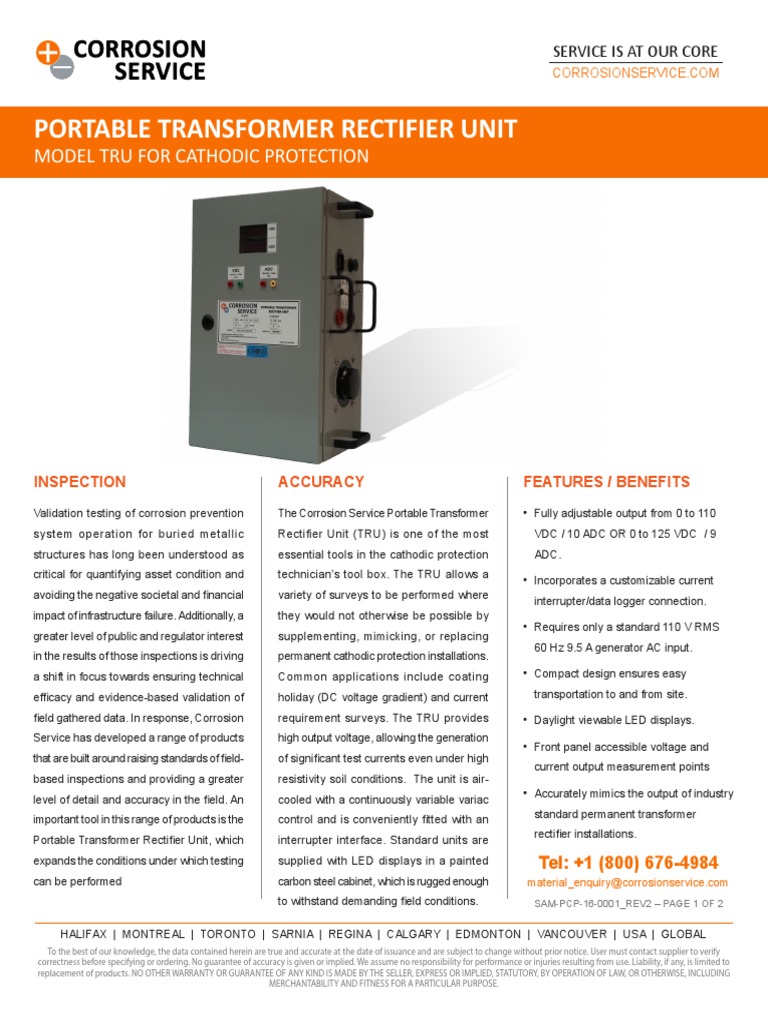 Portable Transformer Rectifier Unit PCP REV2 | PDF | Rectifier ...