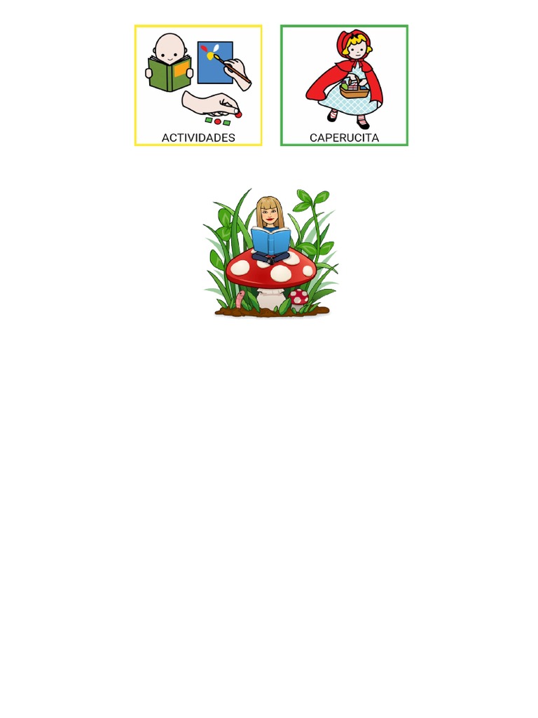 Cuento y Actividades Caperucita Roja | PDF