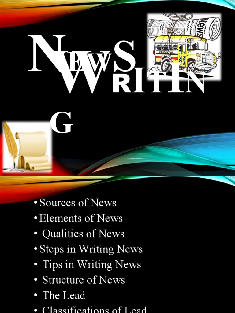 News Writing Pdf News