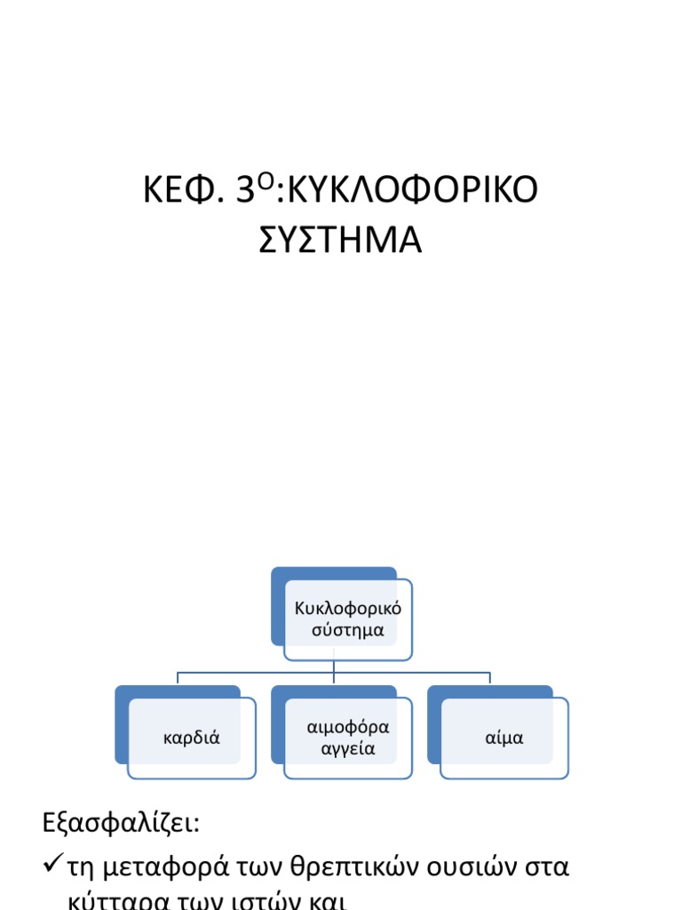 ΚΕΦ 3 ΚΥΚΛΟΦΟΡΙΚΟ ΣΥΣΤΗΜΑ Pdf