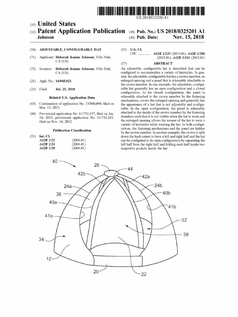 US20180325201A1 | PDF | Patent Law | Natural Resources Law