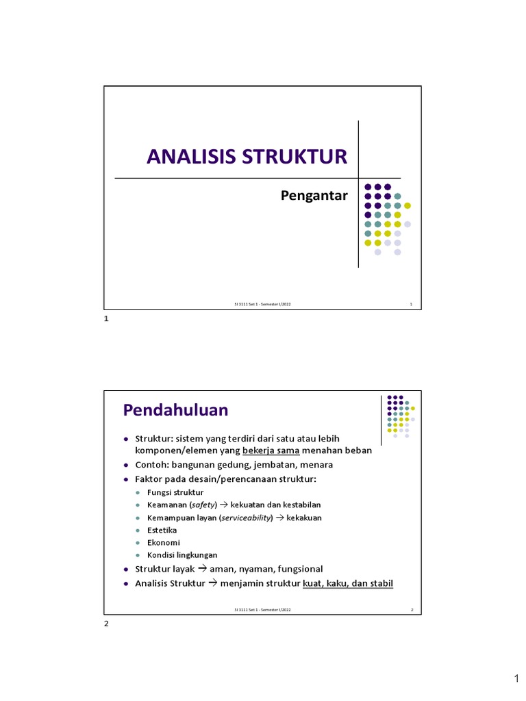 Analisis Struktur dan Elemen | PDF