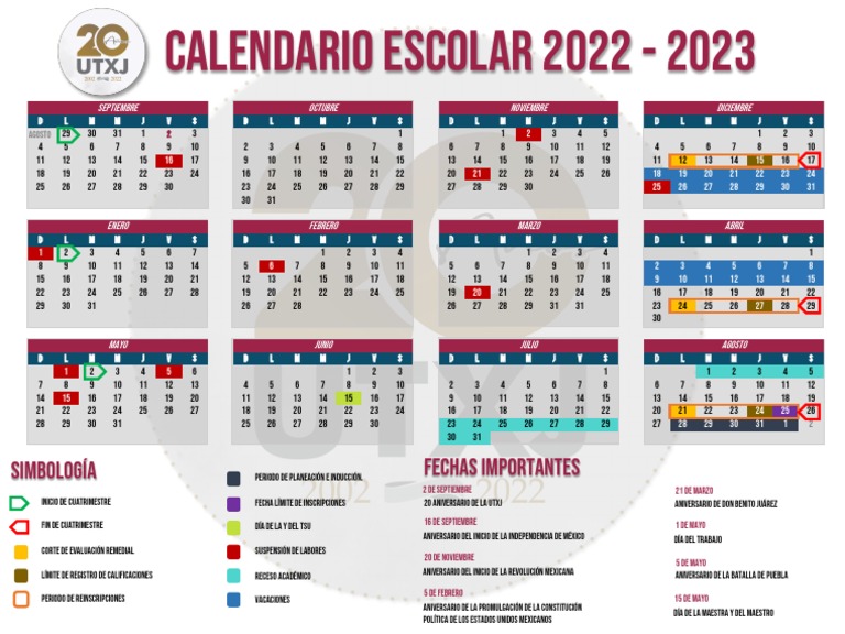 Calendario Escolar 2022 - 2023 | PDF