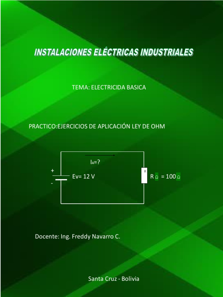 Tarea #1ejercicios para Practicar de La Ley Del Ohm | Descargar gratis PDF | Resistencia ...
