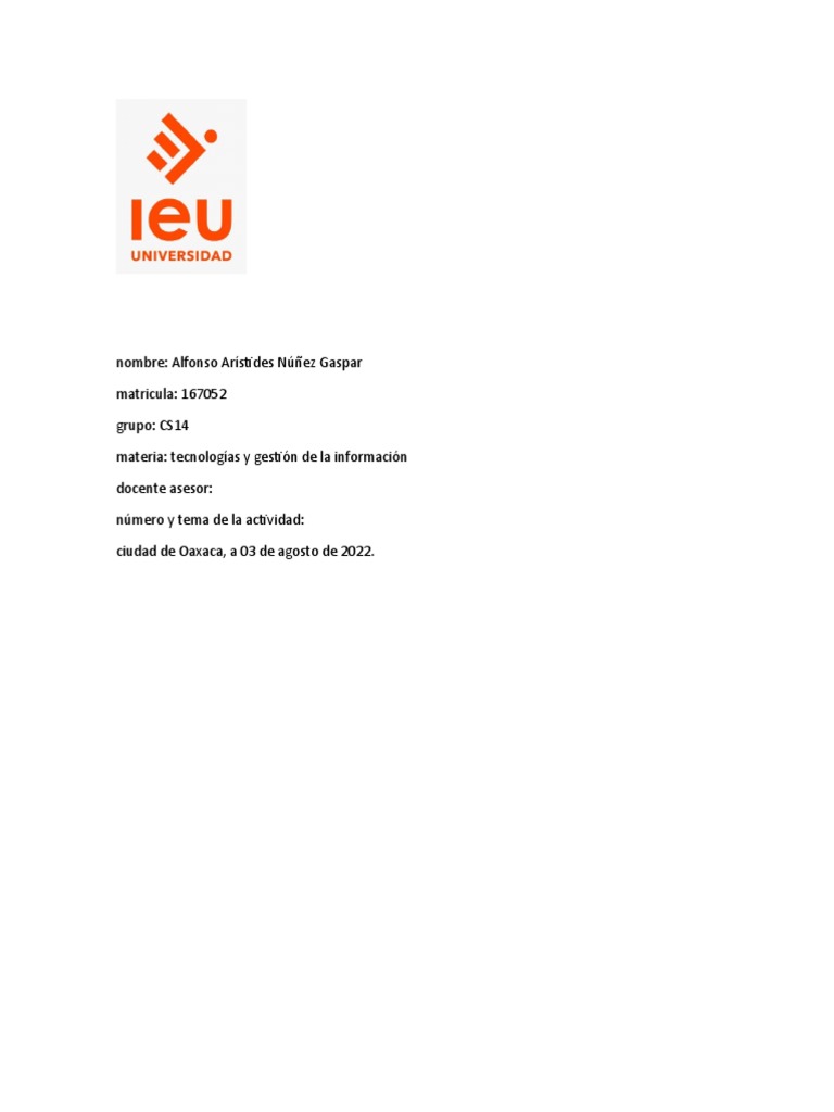 Actividad 1-Ieu | PDF | Crecimiento personal y profesional | Ciencias sociales